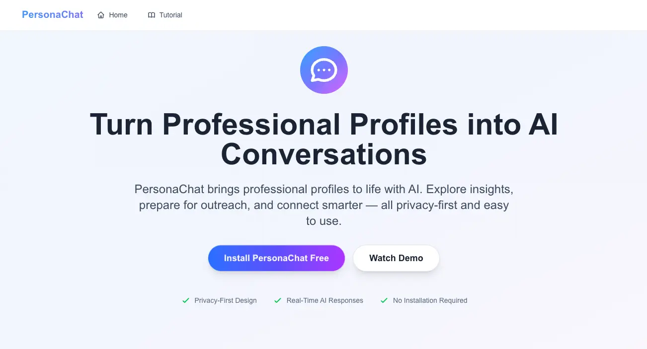 PersonaChat: Turn LinkedIn Profiles into AI Conversations